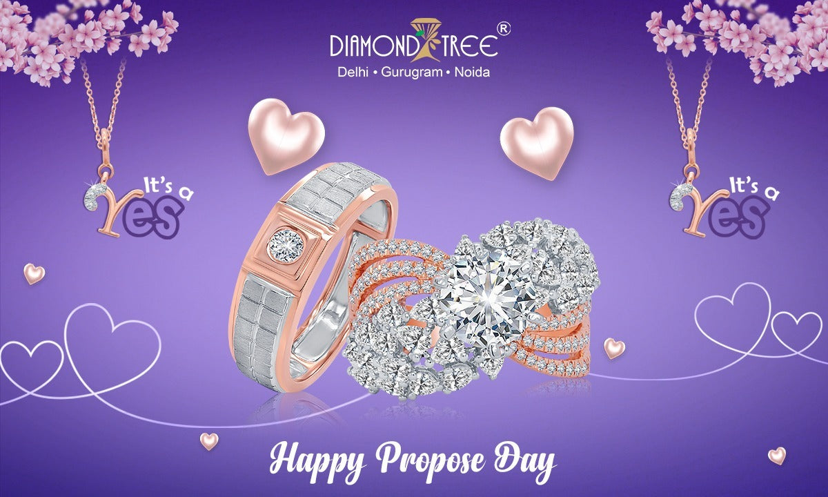 "Say 'Yes' in Style: Stunning Diamond Rings for Propose Day ...